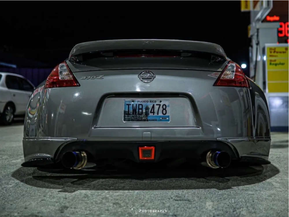 2009 Nissan 370Z with 19x11 15 Rotiform Forged Six and 255/35R19 ...