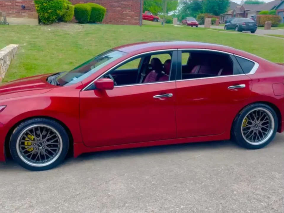 2015 Nissan Altima with 18x8 30 ARC Ar6 and 235/40R18 Goodyear Eagle F1 ...