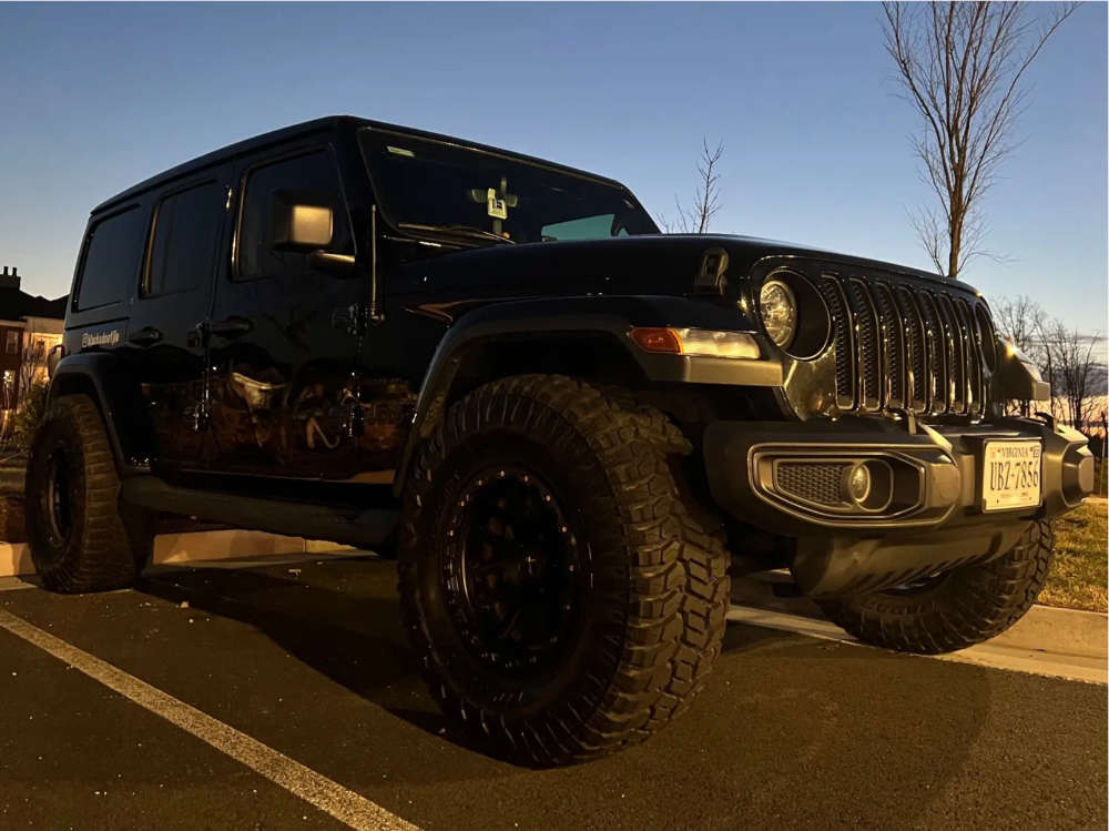 2019 Jeep Wrangler with 17x9 -12 Vision Nemesis and 35/12.5R17 Radar ...