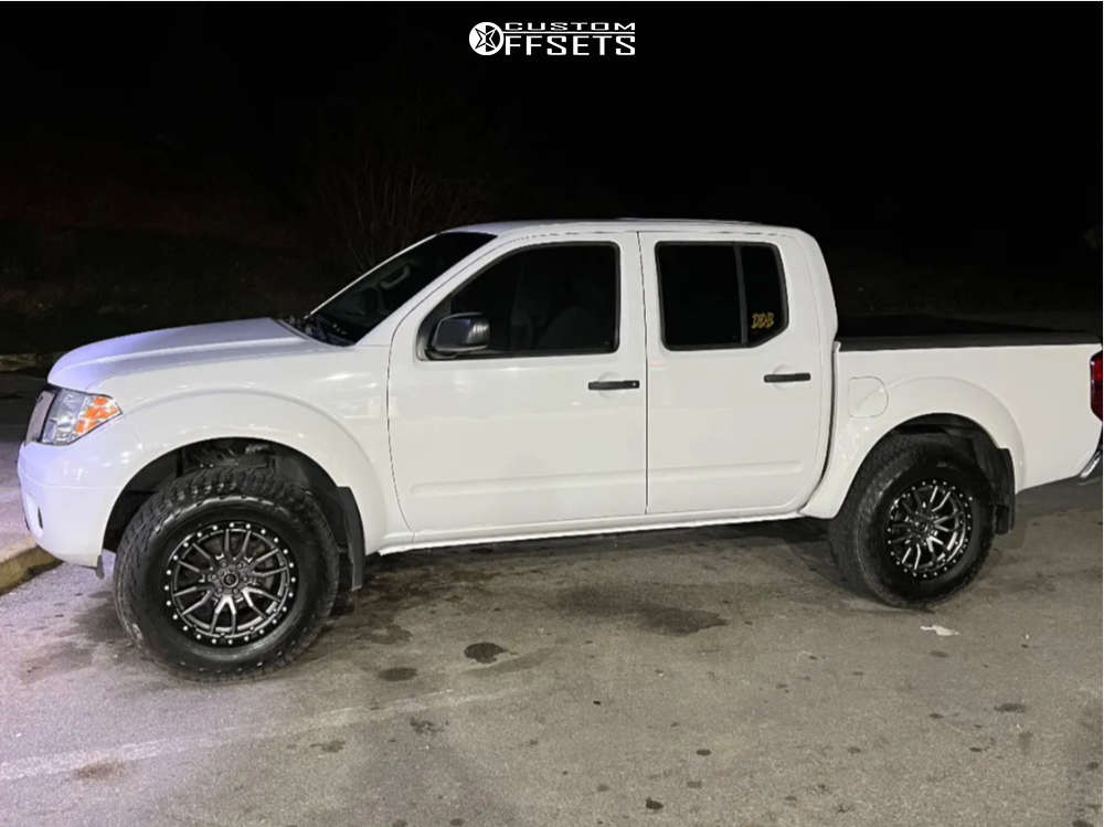 2012 Nissan Frontier with 18x9 -12 Fuel Rebel and 265/70R18 Falken ...