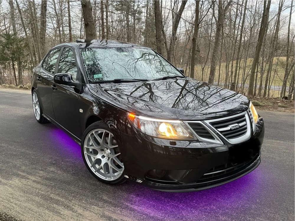 2011 Saab 9-3 with 19x8.5 35 MRR Uo2 and 245/35R19 General G-max Rs and ...