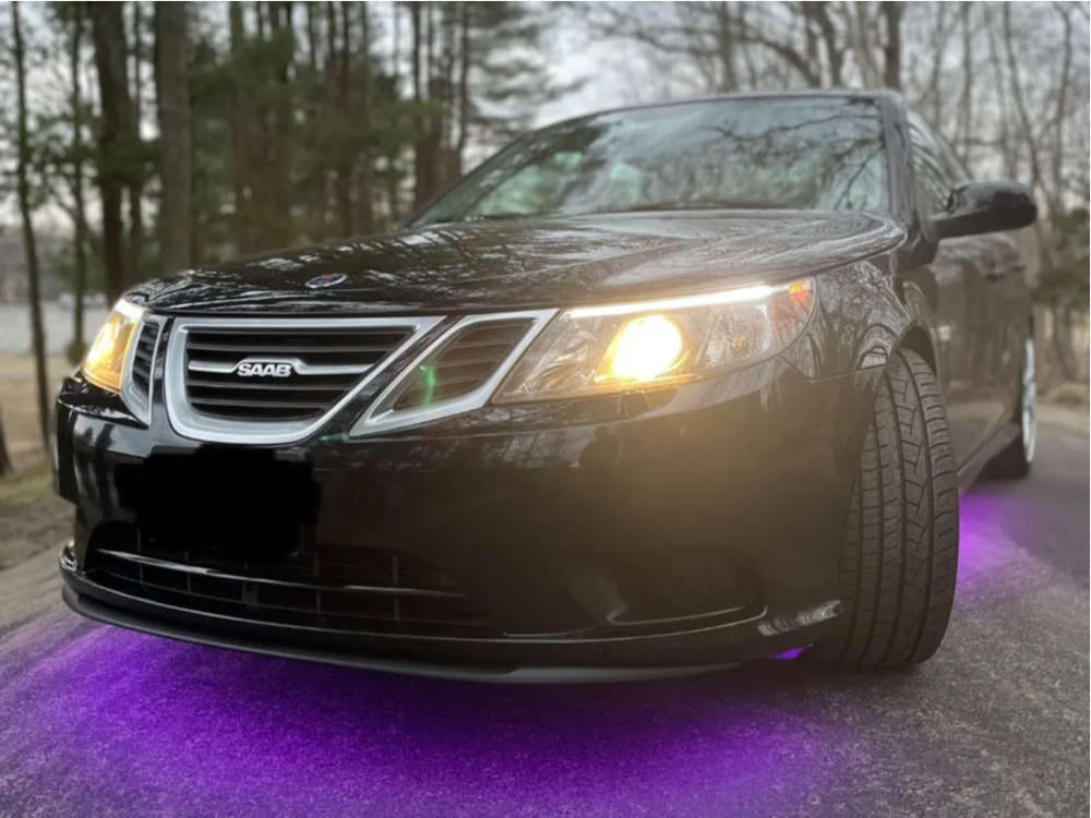 2011 Saab 9-3 with 19x8.5 35 MRR Uo2 and 245/35R19 General G-max Rs and ...