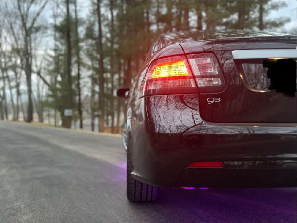 2011 Saab 9-3 with 19x8.5 35 MRR Uo2 and 245/35R19 General G-max Rs and ...