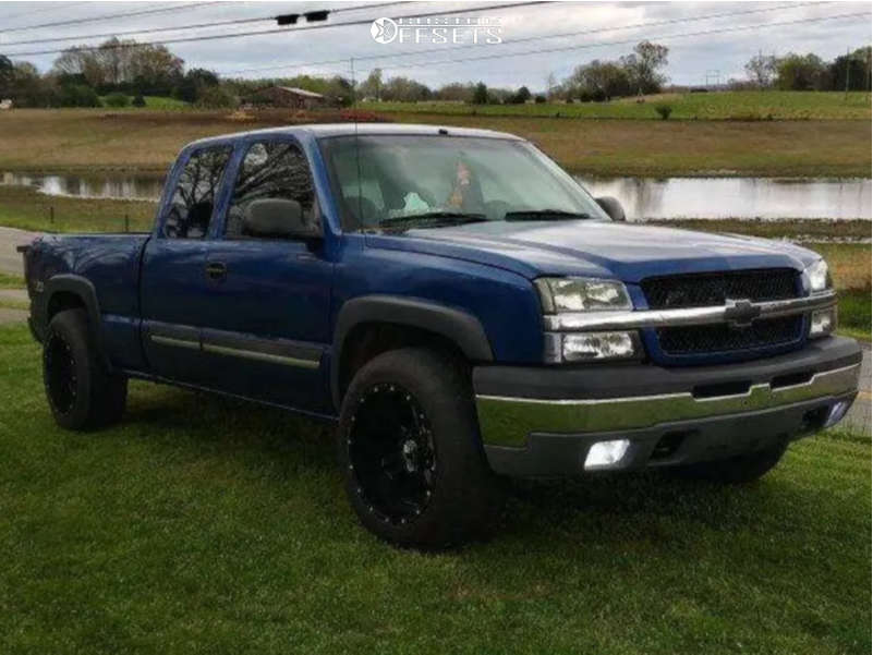 2004 Chevrolet Silverado 1500 with 20x12 -44 Hostile Blade and 315 ...