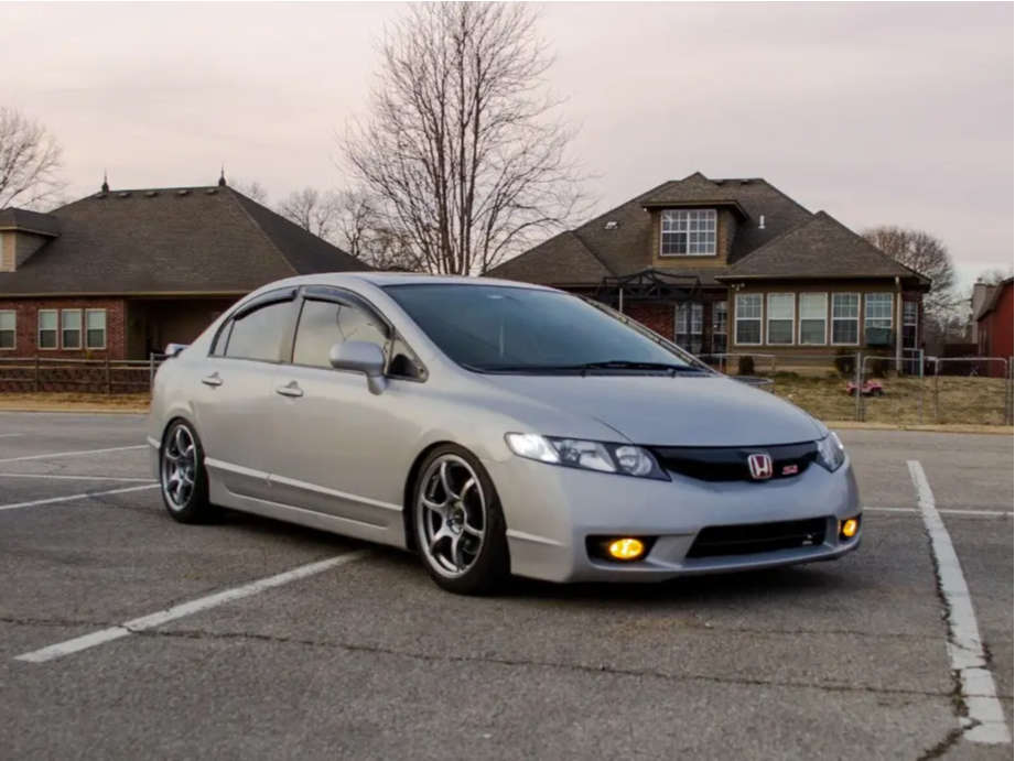 2009 Honda Civic with 17x8 35 AVID1 AV26 and 215/45R17 Kumho Ecsta 4x Ii and Coilovers | Custom ...