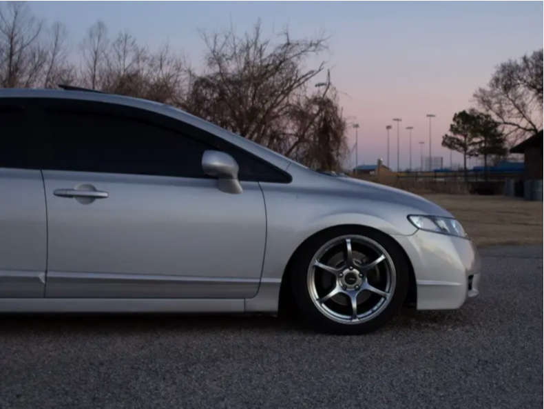 2009 Honda Civic with 17x8 35 AVID1 AV26 and 215/45R17 Kumho Ecsta 4x Ii and Coilovers | Custom ...