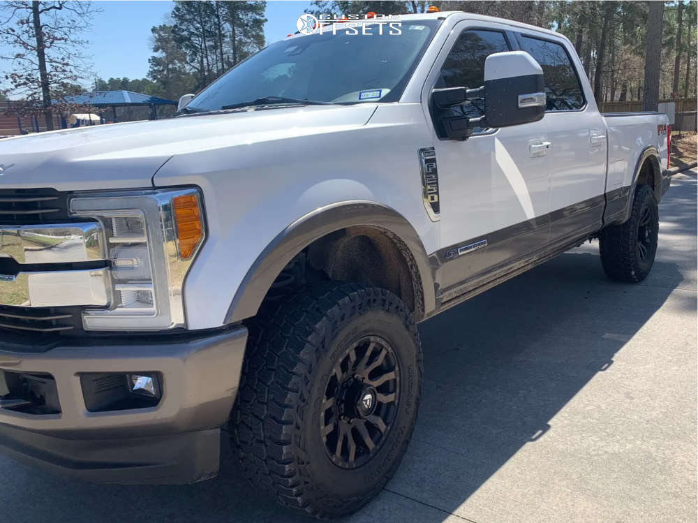 2018 Ford F-250 Super Duty with 18x9 1 Fuel Blitz and 305/70R18 Mickey ...