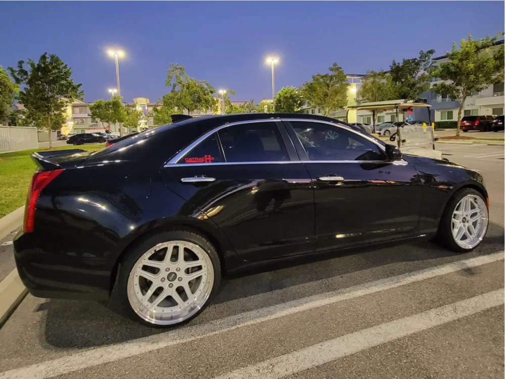 2018 Cadillac ATS with 19x9.5 22 ESR Cs15 and 235/35R19 Venom Power ...