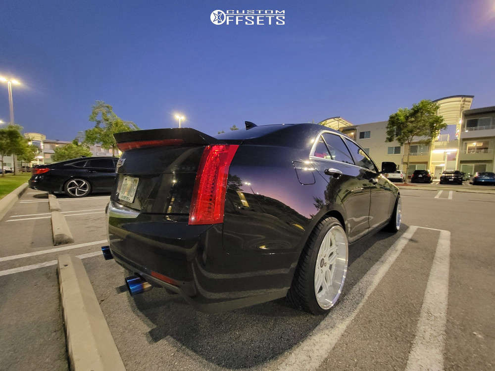 2018 Cadillac ATS with 19x9.5 22 ESR Cs15 and 235/35R19 Venom Power ...