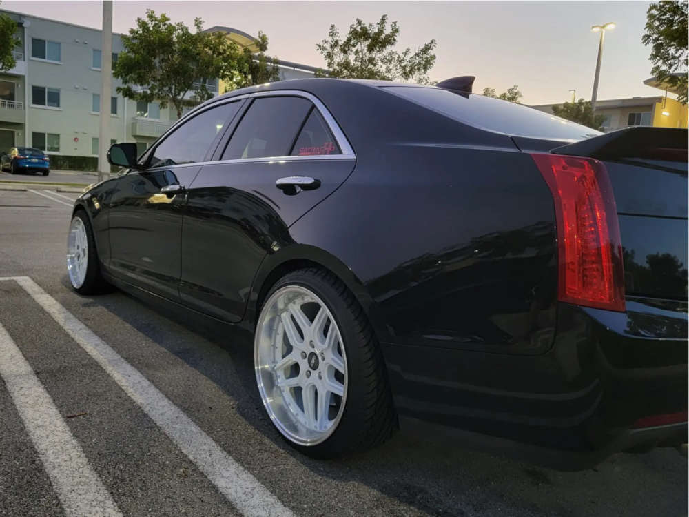 2018 Cadillac ATS with 19x9.5 22 ESR Cs15 and 235/35R19 Venom Power ...