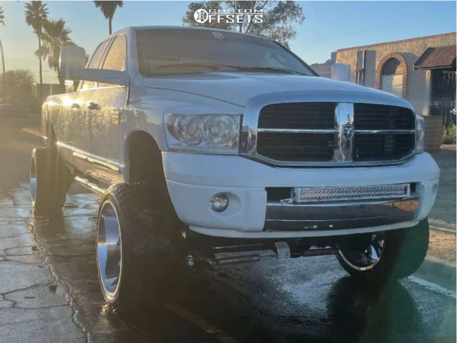2009 Dodge Ram 2500 with 24x14 -71 Hostile Rage and 35/13.5R24 AMP Mud ...