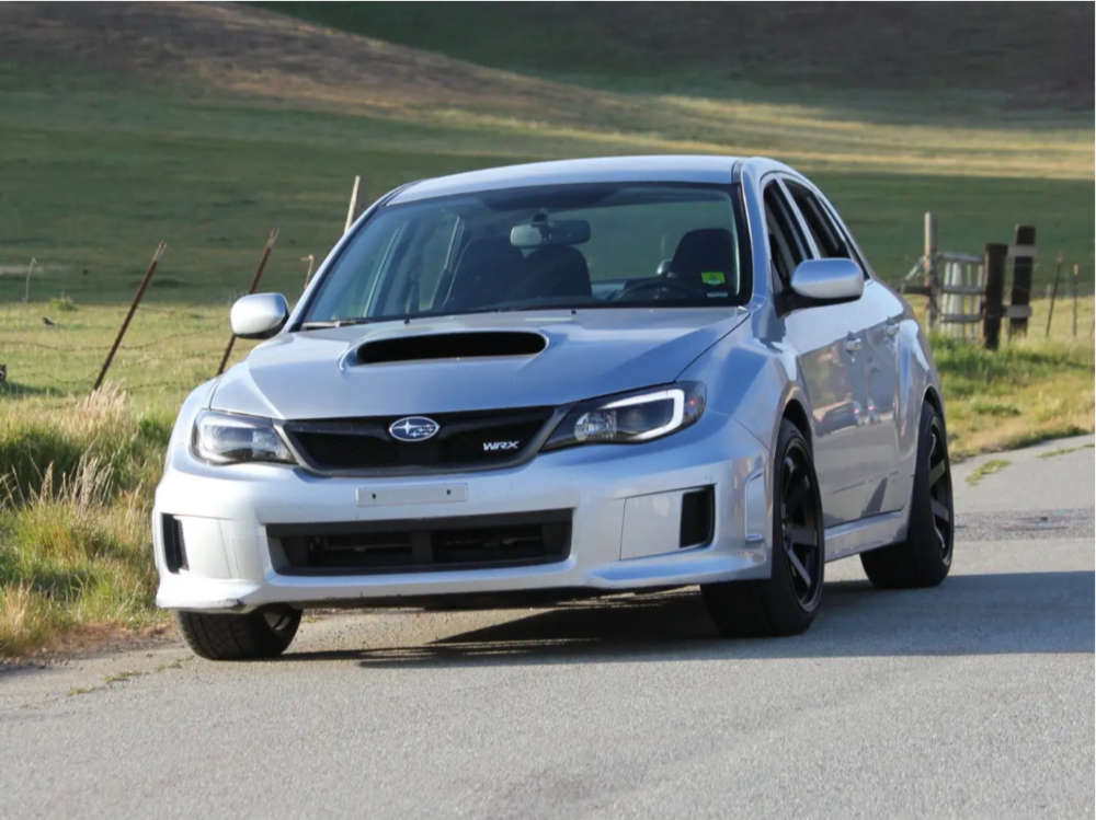 2013 Subaru WRX with 18x9.5 38 AVID1 AV6 and 235/40R18 Continental ...