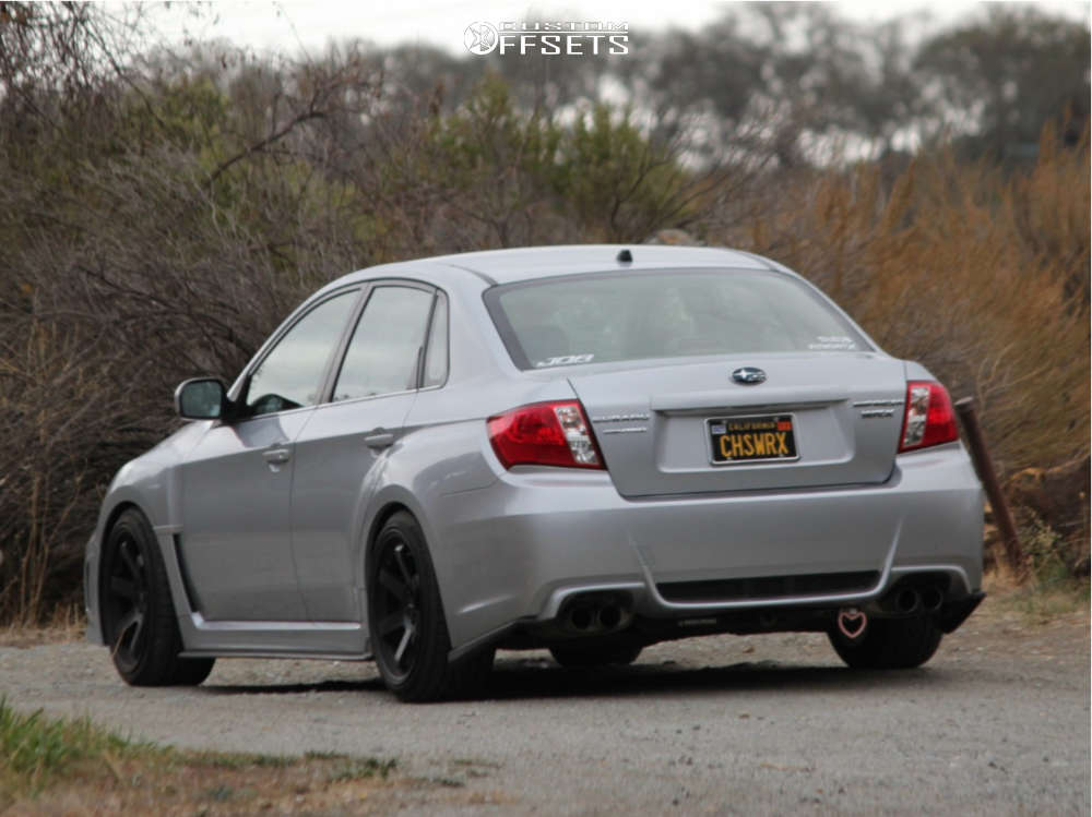 2013 Subaru WRX with 18x9.5 38 AVID1 AV6 and 235/40R18 Continental ...