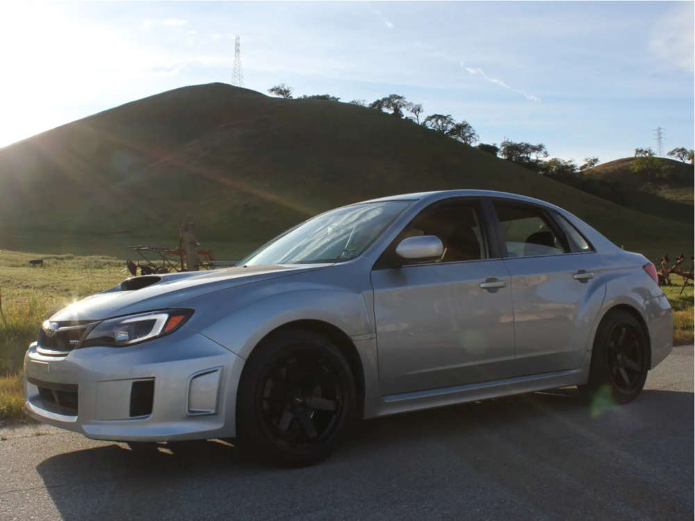 2013 Subaru WRX with 18x9.5 38 AVID1 AV6 and 235/40R18 Continental ...