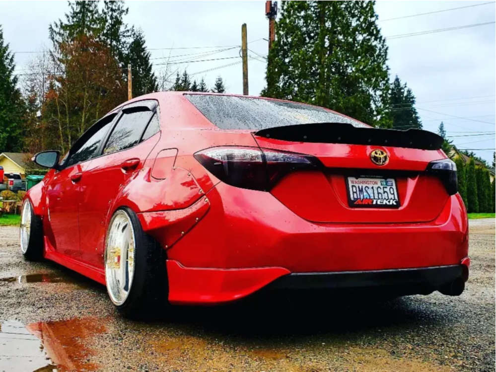 2015 Toyota Corolla with 18x10 36 GMR Vx-3 and 225/40R18 Nitto Neo Gen ...