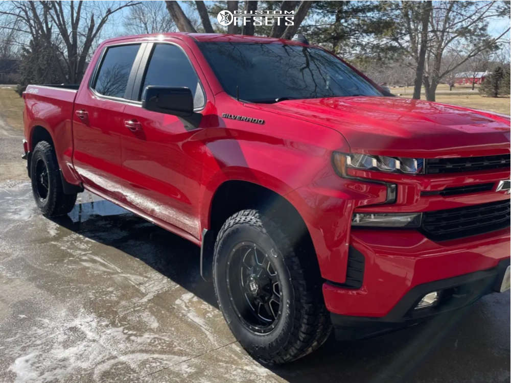 2019 Chevrolet Silverado 1500 with 18x9 0 Full Throttle Ft-2 and 275 ...