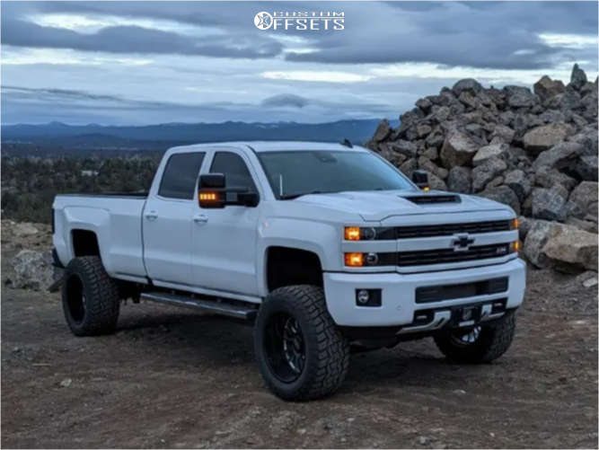 2019 Chevrolet Silverado 3500 HD with 22x12 -51 Cali Offroad Summit and ...