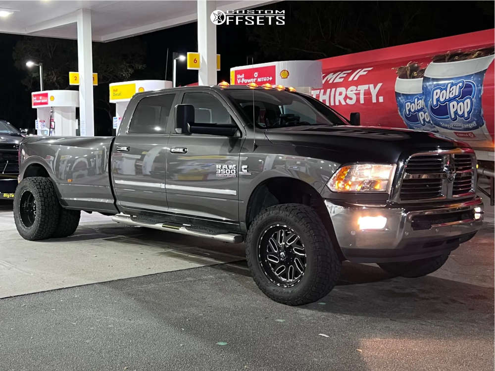 2018 Ram 3500 with 20x9 1 Fuel Triton D581 and 35/12.5R20 Toyo Tires ...
