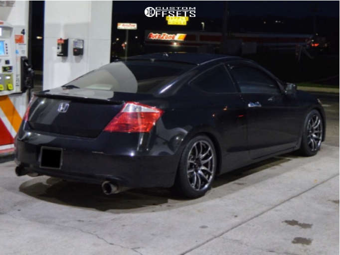 2009 Honda Accord with 17x8 35 Vors TR4 and 235/45R17 General G-MAX AS ...
