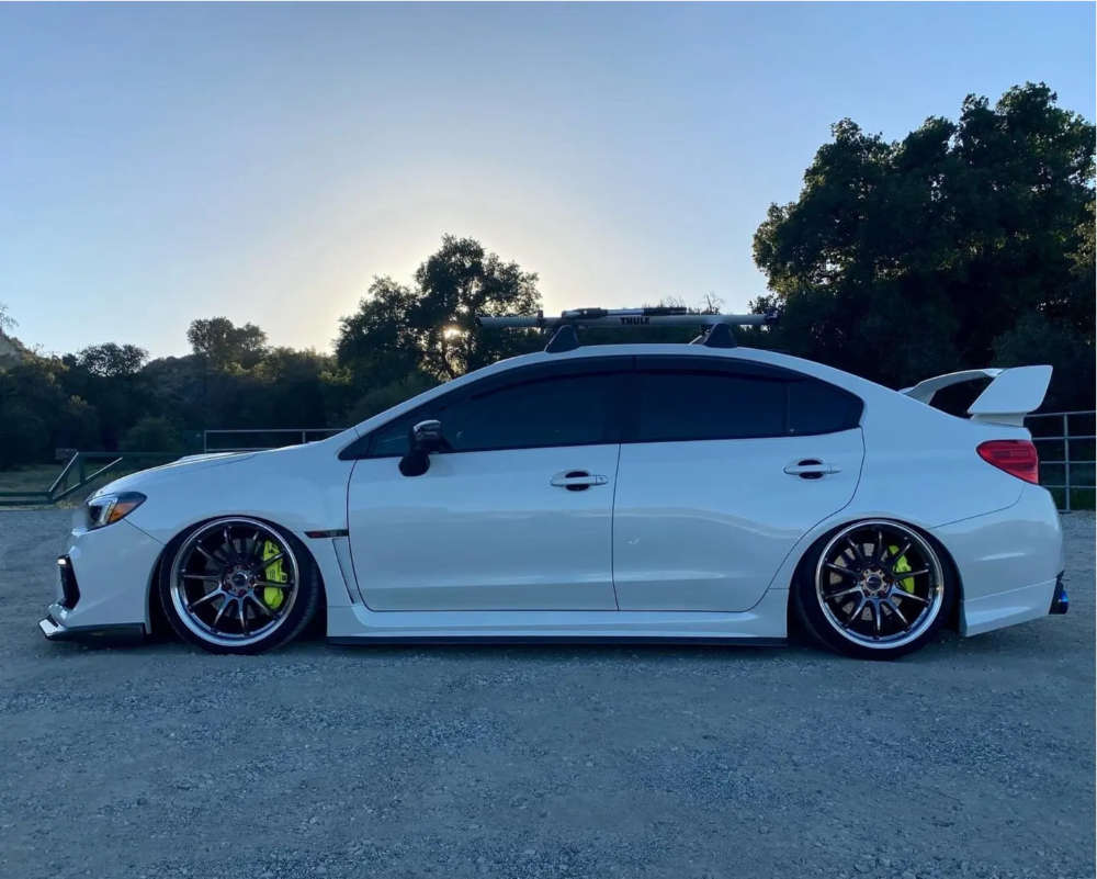 2021 Subaru WRX STI with 19x9.5 38 Work Emotion ZR10 and 245/35R19 Toyo Tires Proxes Sport A/s ...