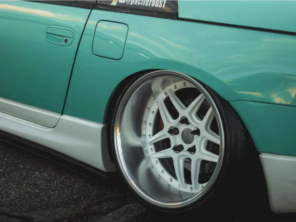 1995 Nissan 300ZX with 18x10 -4 326 Power Yabaking Ghost and 215/35R18 ...