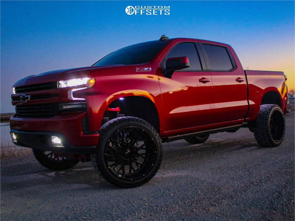 2020 Chevrolet Silverado 1500 with 24x12 -51 Vision Rocker and 35/12 ...