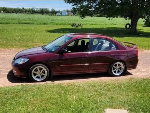 2005 Honda Civic with 16x8 20 MST Time Attack and 195/45R16 Ironman ...