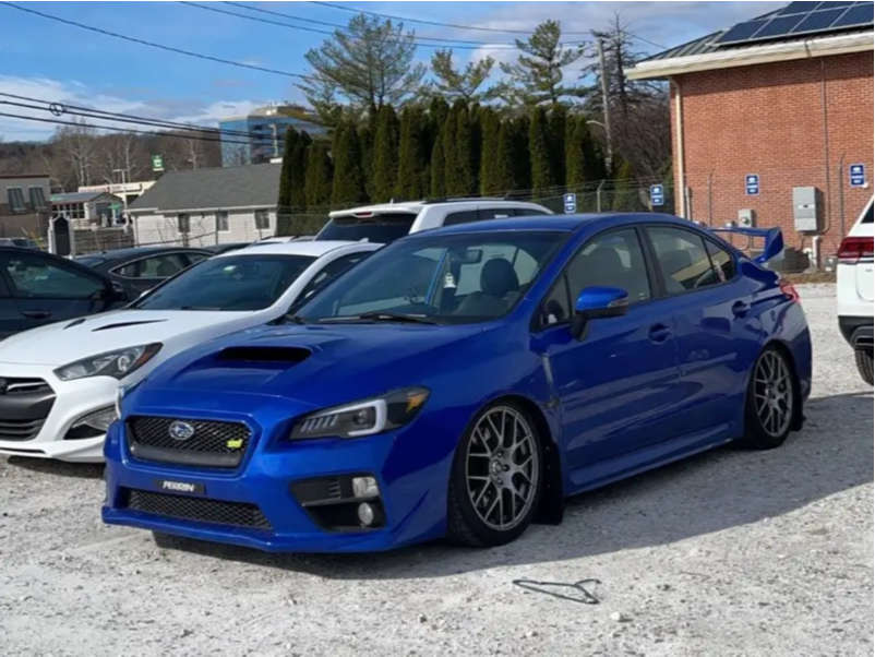 2017 Subaru WRX STI with 18x8.5 50 Enkei Raijin and 245/40R18 Dunlop Sp ...