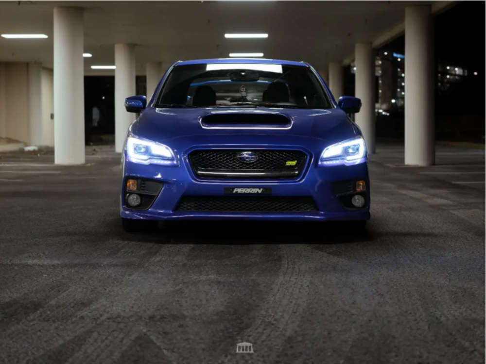 2017 Subaru WRX STI with 18x8.5 50 Enkei Raijin and 245/40R18 Dunlop Sp ...