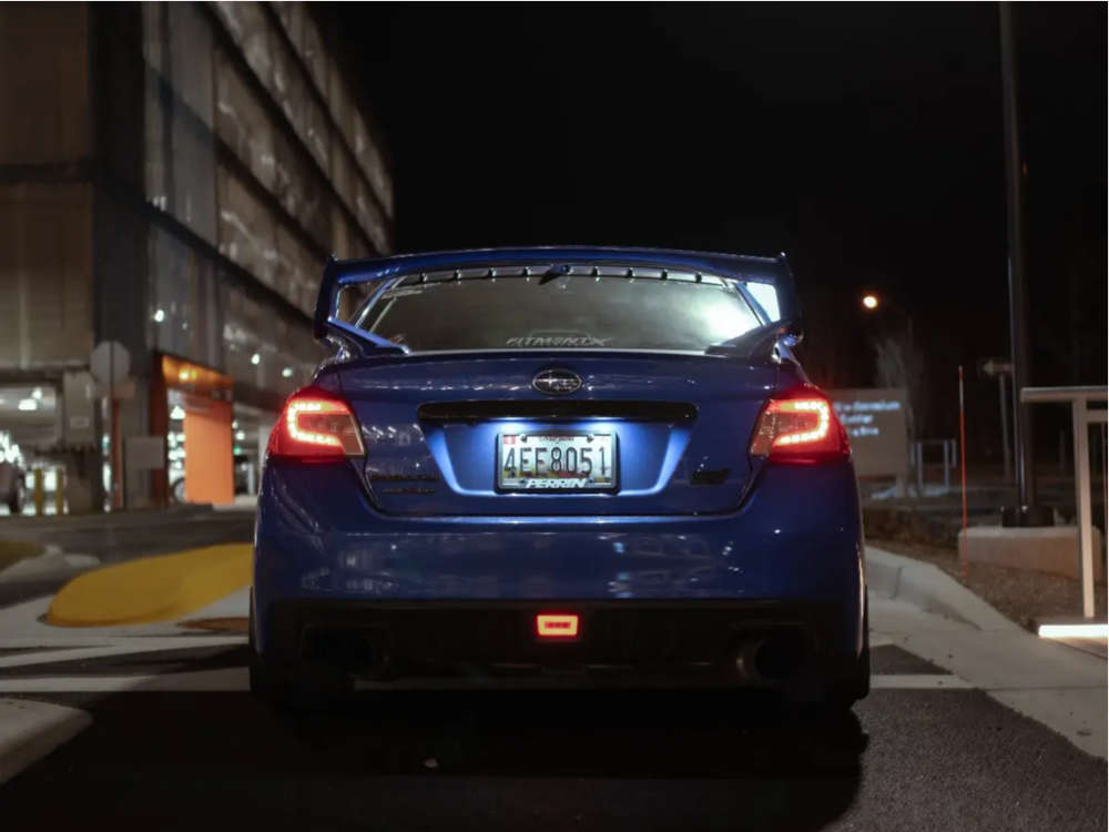 2017 Subaru WRX STI with 18x8.5 50 Enkei Raijin and 245/40R18 Dunlop Sp ...