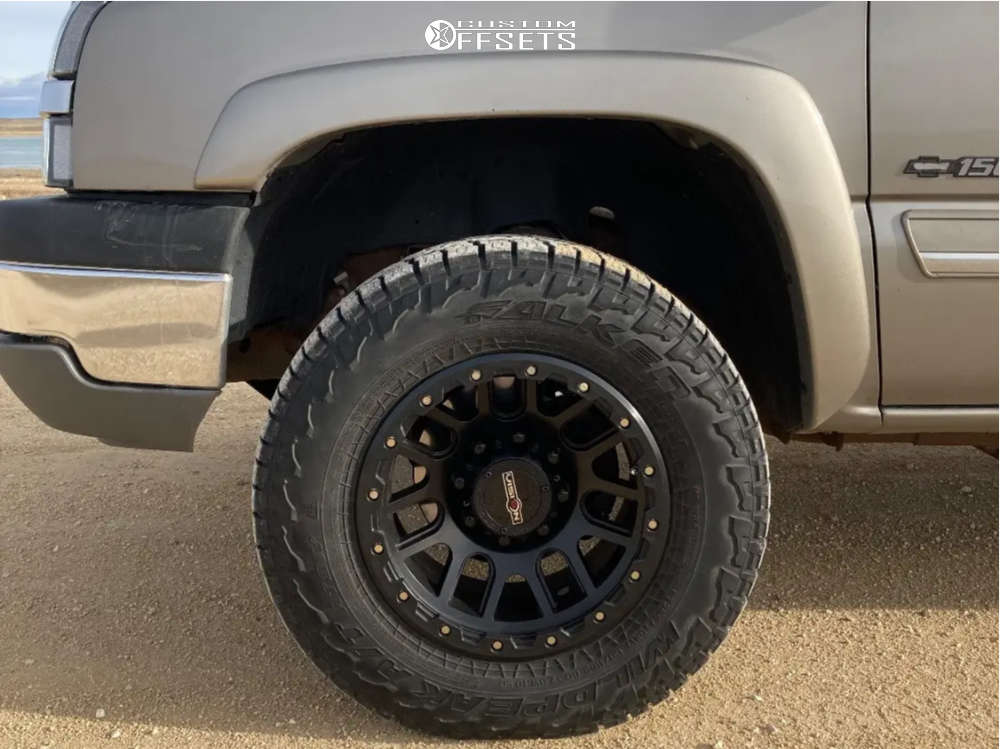 2003 Chevrolet Silverado 1500 with 17x9 -12 Vision Nemesis and 275 ...