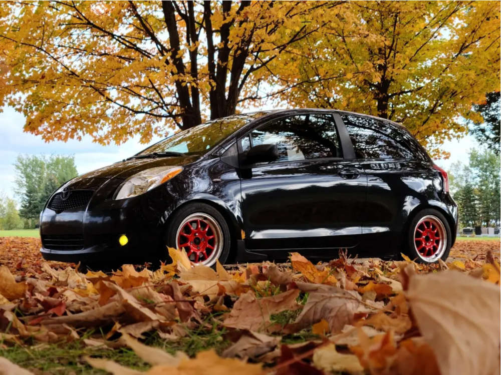 2008 Toyota Yaris with 15x7 25 Rota GT3 and 205/50R15 BFGoodrich G ...