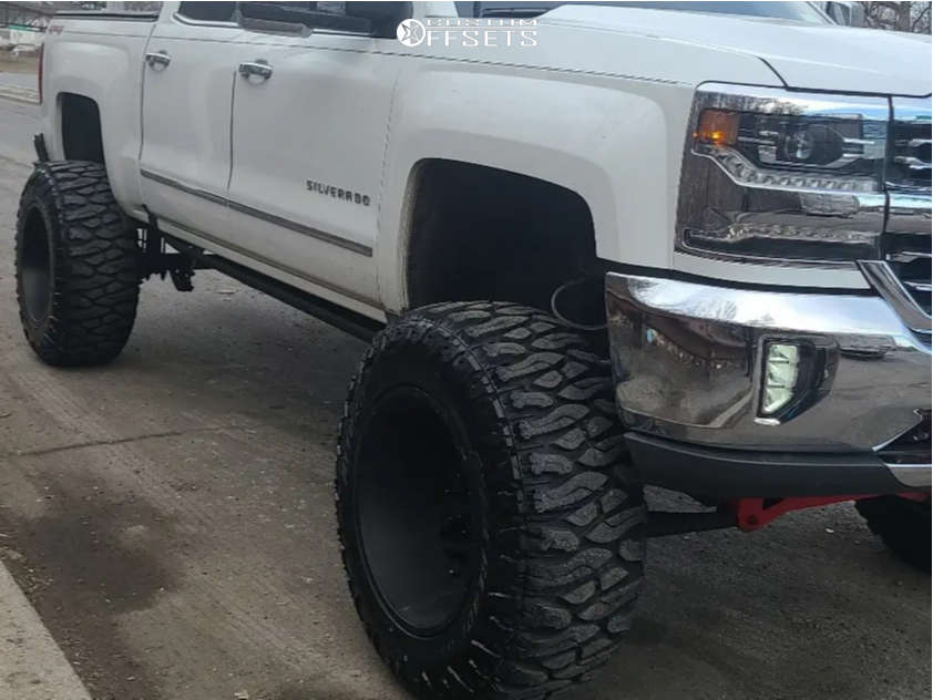 2018 Chevrolet Silverado 1500 with 22x14 -76 Vision Spyder and 40/14.5R22 Atturo Trail Blade ...