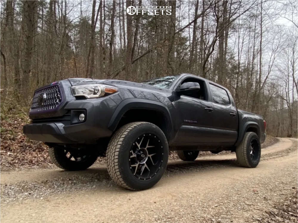 2018 Toyota Tacoma with 20x10 -29 Vision Sliver and 285/55R20 Atturo ...