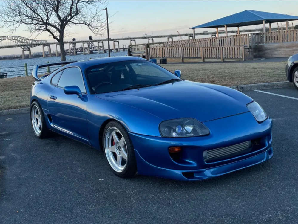 1993 Toyota Supra with 18x9.5 35 ESR Cr5 and 265/35R18 Achilles Atr ...
