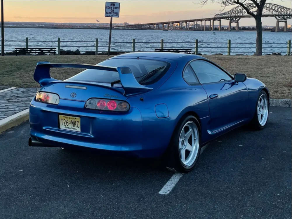 1993 Toyota Supra with 18x9.5 35 ESR Cr5 and 265/35R18 Achilles Atr ...