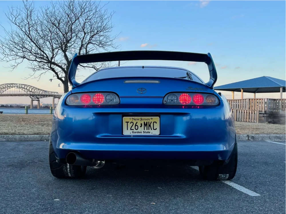 1993 Toyota Supra with 18x9.5 35 ESR Cr5 and 265/35R18 Achilles Atr ...