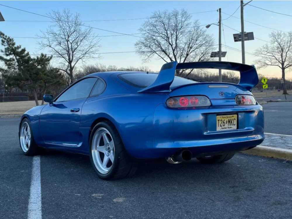 1993 Toyota Supra with 18x9.5 35 ESR Cr5 and 265/35R18 Achilles Atr ...