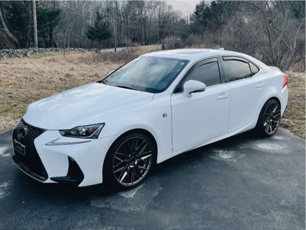 2017 Lexus IS300 with 19x8.5 35 Niche Gamma and 225/35R19 Lexani Lx ...