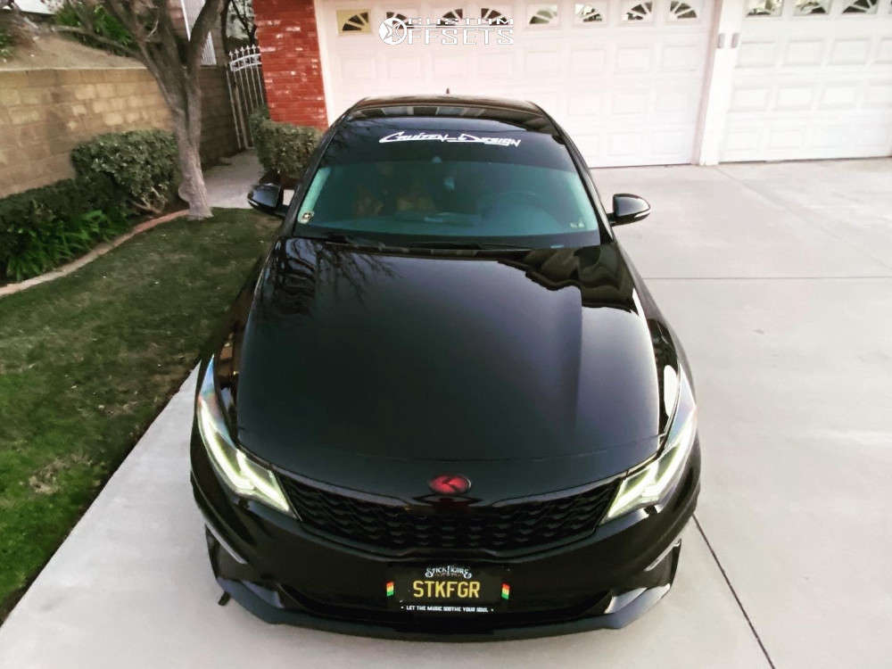 2019 Kia Optima with 19x8.5 35 Konig Oversteer and 235/35R19 Michelin ...