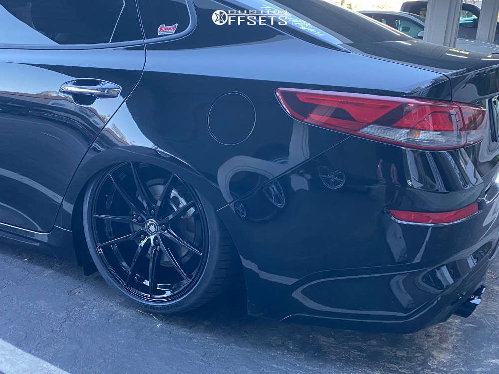 2019 Kia Optima with 19x8.5 35 Konig Oversteer and 235/35R19 Michelin ...