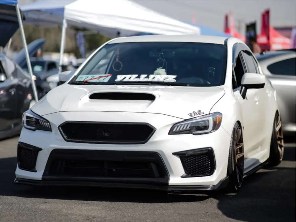 2020 Subaru WRX with 18x9.5 22 ESR Cs8 and 225/40R18 Hankook Ventus V2 ...