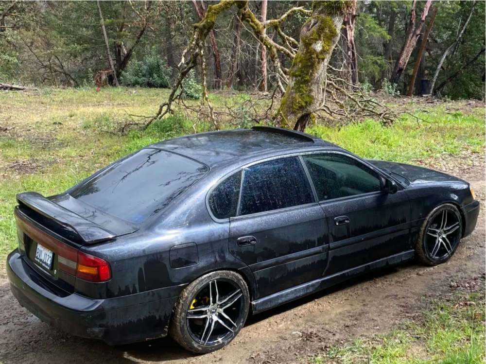 2002 Subaru Legacy with 18x8 35 Drift Racing DR53223 and 235/40R18 ...