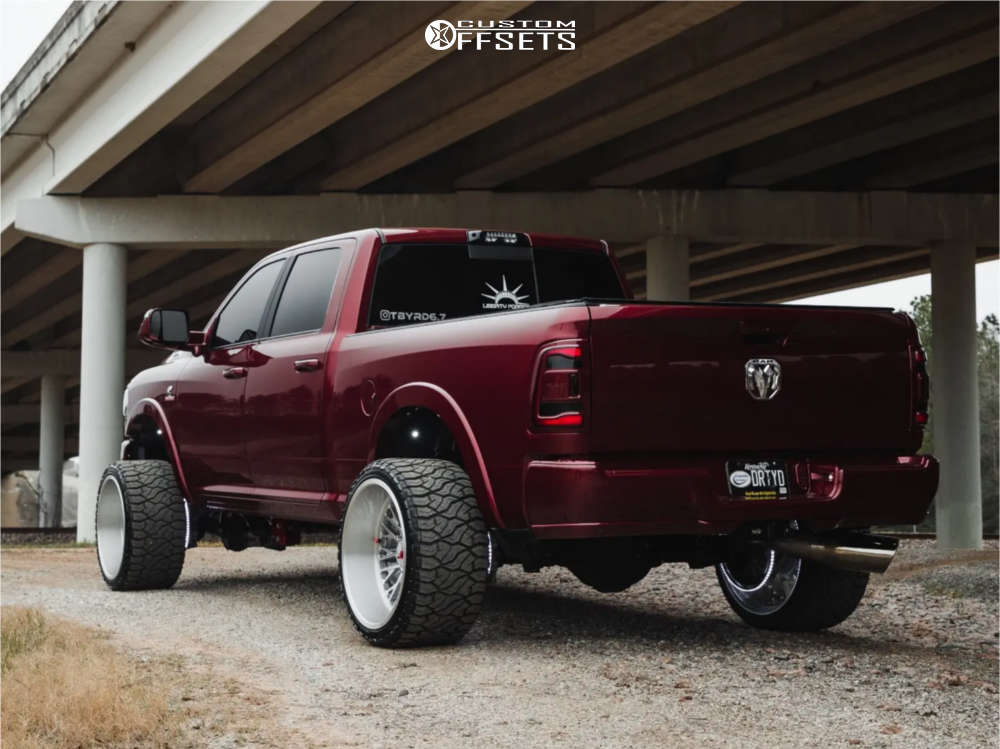 2021 Ram 2500 with 24x14 -76 Liberty Forged LBTY10 and 33/14.5R24 Venom ...