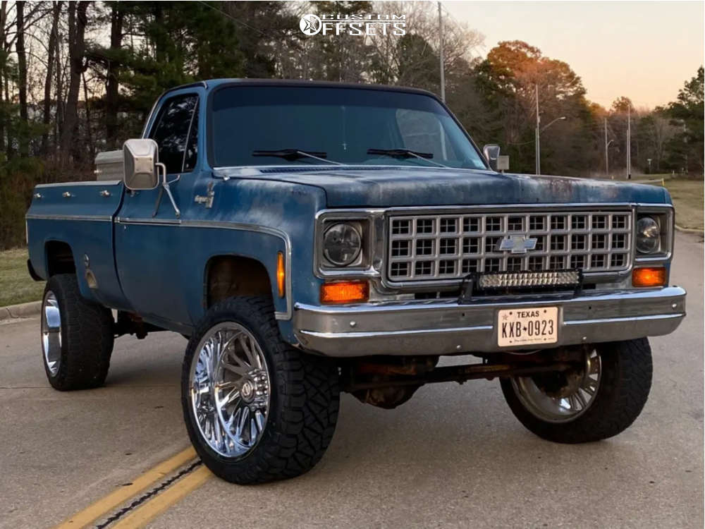 1978 Chevrolet K20 with 22x12 -45 Tuff T2a and 305/45R22 Nitto Ridge ...