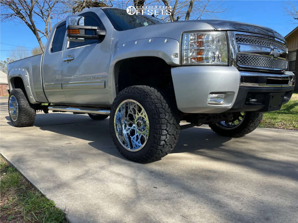2011 Chevrolet Silverado 1500 with 20x12 -51 Vision Rocker and 33/12 ...