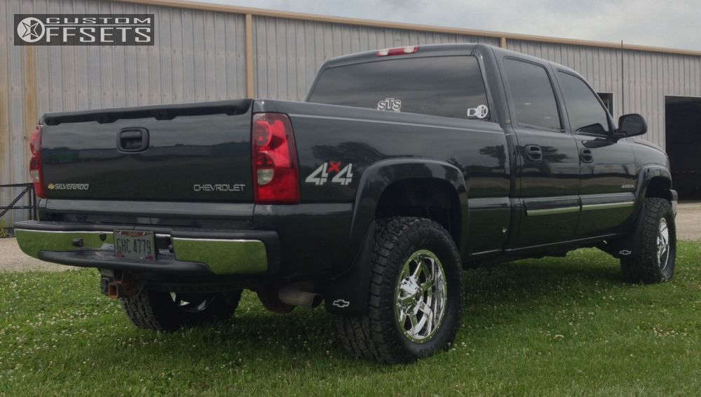2003 Chevrolet Silverado 1500 HD with 18x9 -12 Fuel Maverick and 325 ...