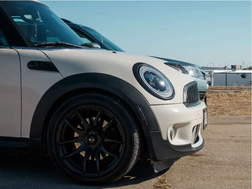 2010 Mini Cooper with 17x8 35 Vors Tr4 and 225/45R17 Vercelli Strada Ii ...