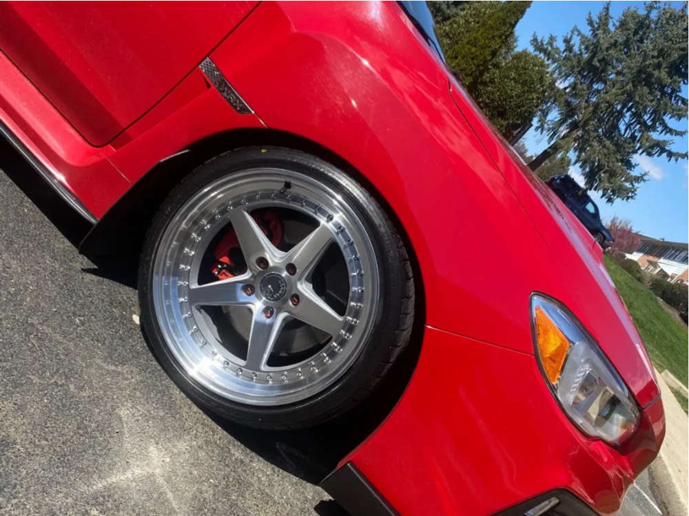 2019 Subaru WRX with 18x9.5 15 Aodhan Ds05 and 215/40R18 Vercelli ...