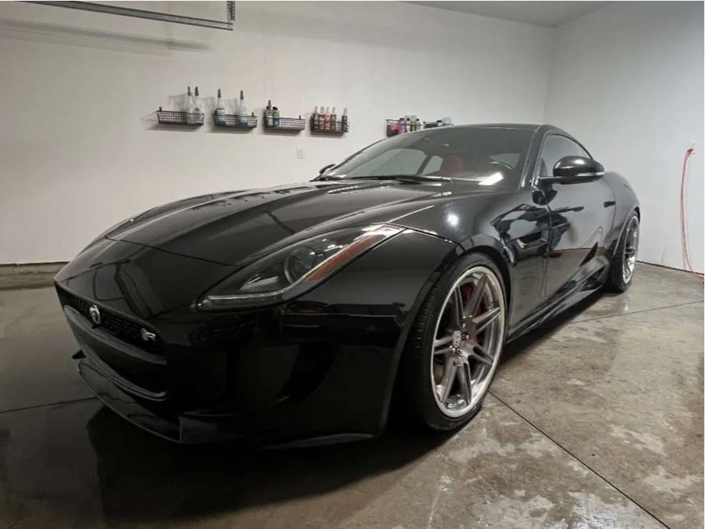 2015 Jaguar F-Type with 20x9.5 35 HRE RS101 and 255/35R20 Falken Azenis Fk510 and Lowering ...